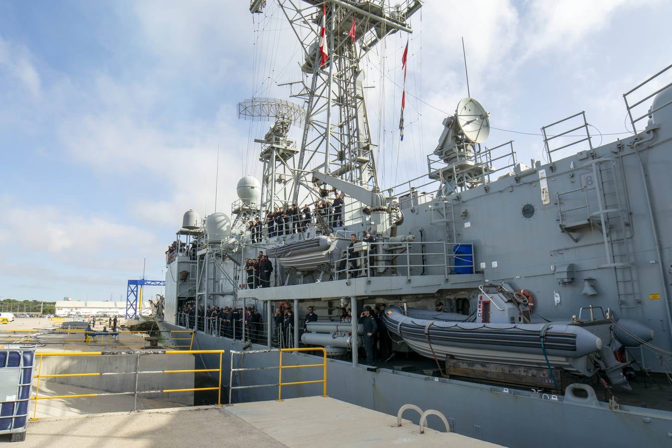 Fotos: el regreso de la fragata Numancia, en imágenes